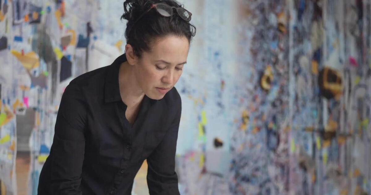 Watch Artist uses architecture of Guggenheim in new installation | PBS NewsHour | PBS SoCal