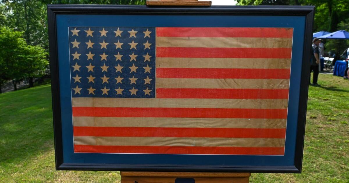 Watch Appraisal: 36-Star United States Parade Flag, ca. 1866 | Antiques ...